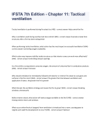 IFSTA 7th Edition - Chapter 11 Tactical ventilation Questions with ...