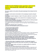 GERD review questions with correct answers - DocMerit