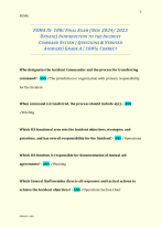 FEMA IS- 800.d Final Exam (New 2024/ 2025 Update) National Response ...