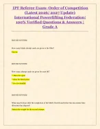 IPF Referee Exam- Order of Competition (Latest 2026/ 2027 Update ...
