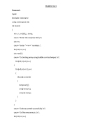 Bubble Sort Program using C++ programming - DocMerit