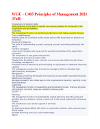 WGU - C483 Principles of Management (Full) (2024) - DocMerit