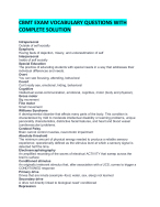 CBMT EXAM QUESTIONS WITH COMPLETE SOLUTION - DocMerit