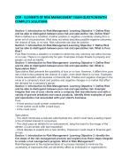 BUNLED CISR - ELEMENTS OF RISK MANAGEMENT EXAM QUESTIONSWITH COMPLETE ...