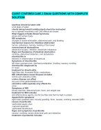 BUNDLED CLIENT CENTERED CARE EXAM QUESTIONS WITH COMPLETE SOLUTION - DocMerit