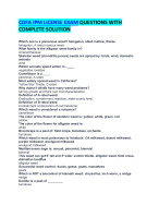 CDFA IPM LICENSE EXAM QUESTIONS WITH COMPLETE SOLUTION - DocMerit