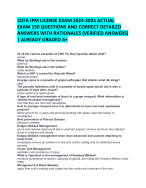 CDFA IPM EXAM QUESTIONS WITH COMPLETE SOLUTION - DocMerit