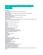 BUNDLED CDA EXAM QUESTIONS WITH COMPLETE SOLUTION - DocMerit