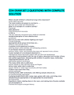 BUNDLED CDA EXAM QUESTIONS WITH COMPLETE SOLUTION - DocMerit