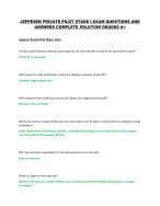 BUNDLED JEPPESEN PRIVATE PILOT EXAM QUESTIONS AN ANSWERS COMPLETE SOLUTION 100% PASS - DocMerit