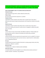 OHIO GOVERNMENT END F COURSE EXAM VOCABULARY: AN A+ QUESTIONS AND ...