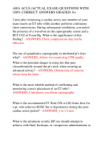 AHA ACLS Written Test ( Updated 2024 ) Complete Questions & Answers ...