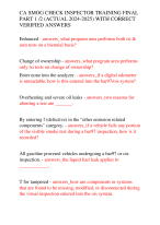 CA SMOG CHECK INSPECTOR TRAINING FINAL PART 1 /2 (ACTUAL 2024-2025 ...