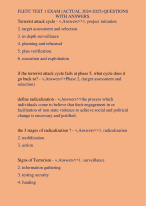 FLETC TEST 1 EXAM (ACTUAL 2024-2025) QUESTIONS WITH ANSWERS - DocMerit