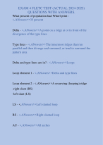 EXAM 4 FLETC TEST (ACTUAL 2024-2025) QUESTIONS WITH ANSWERS - DocMerit