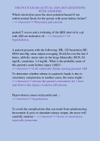 THE PCCN EXAM (ACTUAL 2024-2025) QUESTIONS WITH ANSWERS - DocMerit