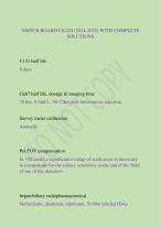 NMTCB BOARD EXAM (2024-2025) WITH COMPLETE SOLUTIONS - DocMerit