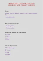 MPOETC TEST 1 EXAM (ACTUAL 2025) QUESTIONS WITH CORRECT ANSWERS - DocMerit