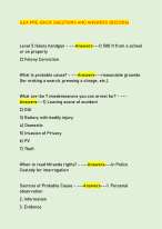 ILEA PRE-BASIC QUESTIONS AND ANSWERS 2025/2026 - DocMerit