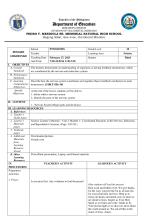 Detailed Lesson Plan: Nervous System - DocMerit