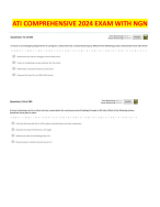 ATI Comprehensive Exit Final Exam 2024/2025 Questions With Verified ...