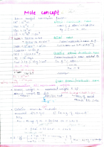 Mole concept formula sheet - DocMerit