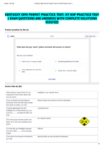 KENTUCKY DMV PERMIT PRACTICE TEST: KY KSP PRACTICE TEST 1 EXAM ...