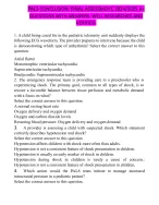 PALS CONCLUSION: FINAL ASSESSMENT, 2024/2025 A+ QUESTIONS WITH ANSWERS ...