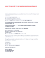 OSHA 30 Module 2 (Latest 2023 - 2024) Actual Questions and Answers 100% ...