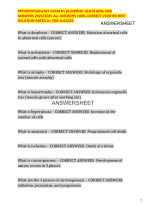 PATHOPHYSIOLOGY EXAM #1 BLUEPRINT QUESTIONS AND ANSWERS 20242025 ALL ANSWERS 100 CORRECT ...