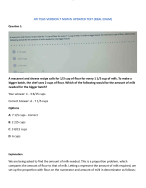 ATI TEAS 7 Test Mathematics 2024/2025: 100% Verified Solutions for Top ...