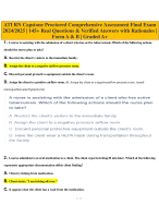ATI RN Capstone Proctored Comprehensive Assessment Final Exam 2024/2025 | 145+ Real Questions ...