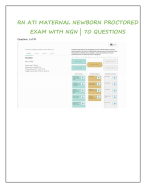 2024 ATI Maternal Newborn Nursing Proctored Exam With Answers (79 ...