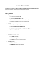 Biology 101: Complete Cell Division Lecture Notes – Mitosis & Meiosis ...