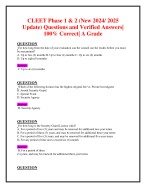 CLEET Phase 3 (New 2024/ 2025 Update) Questions and Verified Answers ...