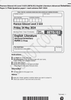 PACKAGE - Pearson Edexcel AS Level 3 GCE (8ET0) English Literature Advanced Subsidiary Paper 1 ...