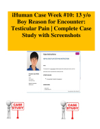 Latest Week # 7 iHuman Case Study of 49-Year Old Patient Intermittent ...