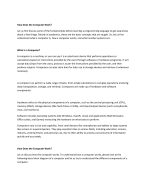 How Does Computer Works In Detailed Explanation - DocMerit