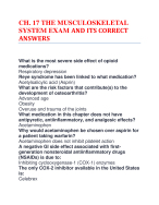 CH. 17 THE MUSCULOSKELETAL SYSTEM EXAM AND ITS CORRECT ANSWERS - DocMerit