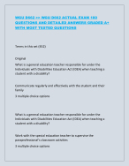 WGU D662 FINAL EXAM (NEW 2025/ 2026 UPDATE) PERSONALIZED LEARNING FOR ...