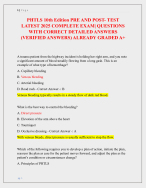 PHTLS 10th Edition PRE AND POST- TEST LATEST 2025 COMPLETE EXAM ...