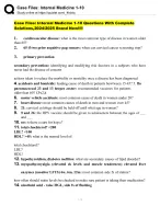 Case Files: Internal Medicine 1-10 Questions With Complete Solution ...