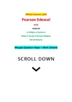 Official Summer 2024 Pearson Edexcel GCSE 1RA0/2B In Religious Studies ...