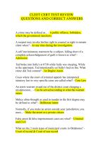 CLEET Cert Test Review Questions with Answers - DocMerit