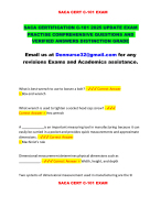 SACA CERTIFICATION C-101 2025 UPDATE EXAM PRACTISE COMPREHENSIVE ...