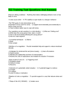 TCI Training Test Questions And Answers - DocMerit