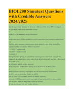 BIOL200 Simutext Questions with Credible Answers 2024/2025 - DocMerit