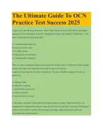 The Ultimate Guide To OCN Practice Test Success 2025 - DocMerit