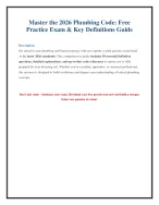 Certified Plumbing Standards Exam: 2026 Definitions and Practice Test ...