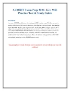 ARMRIT MRI Registry Review and Practice Exam Guide 2025/2026 – U.S ...
